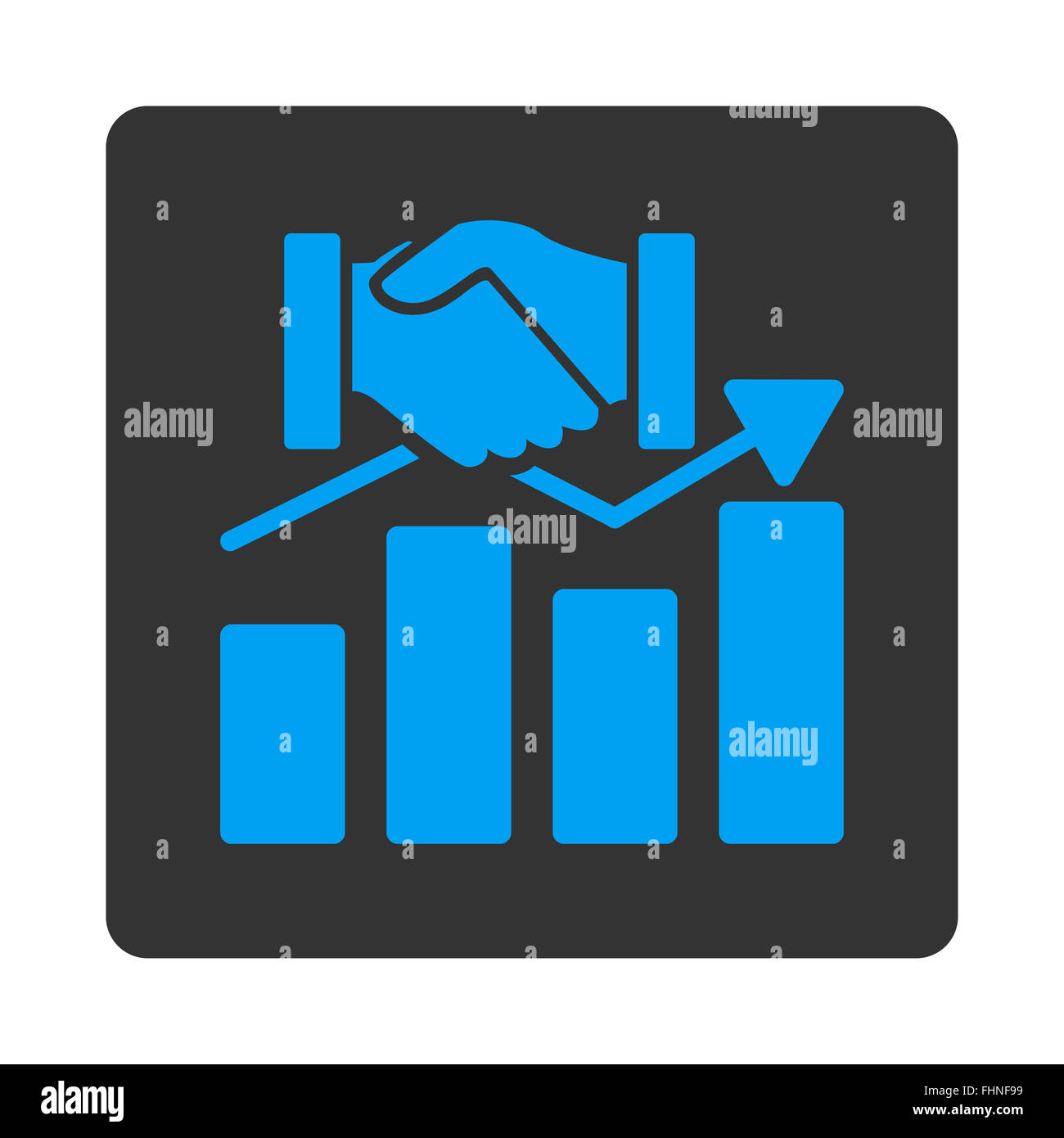 Acquisition Graph Icon Stock Photo - Alamy