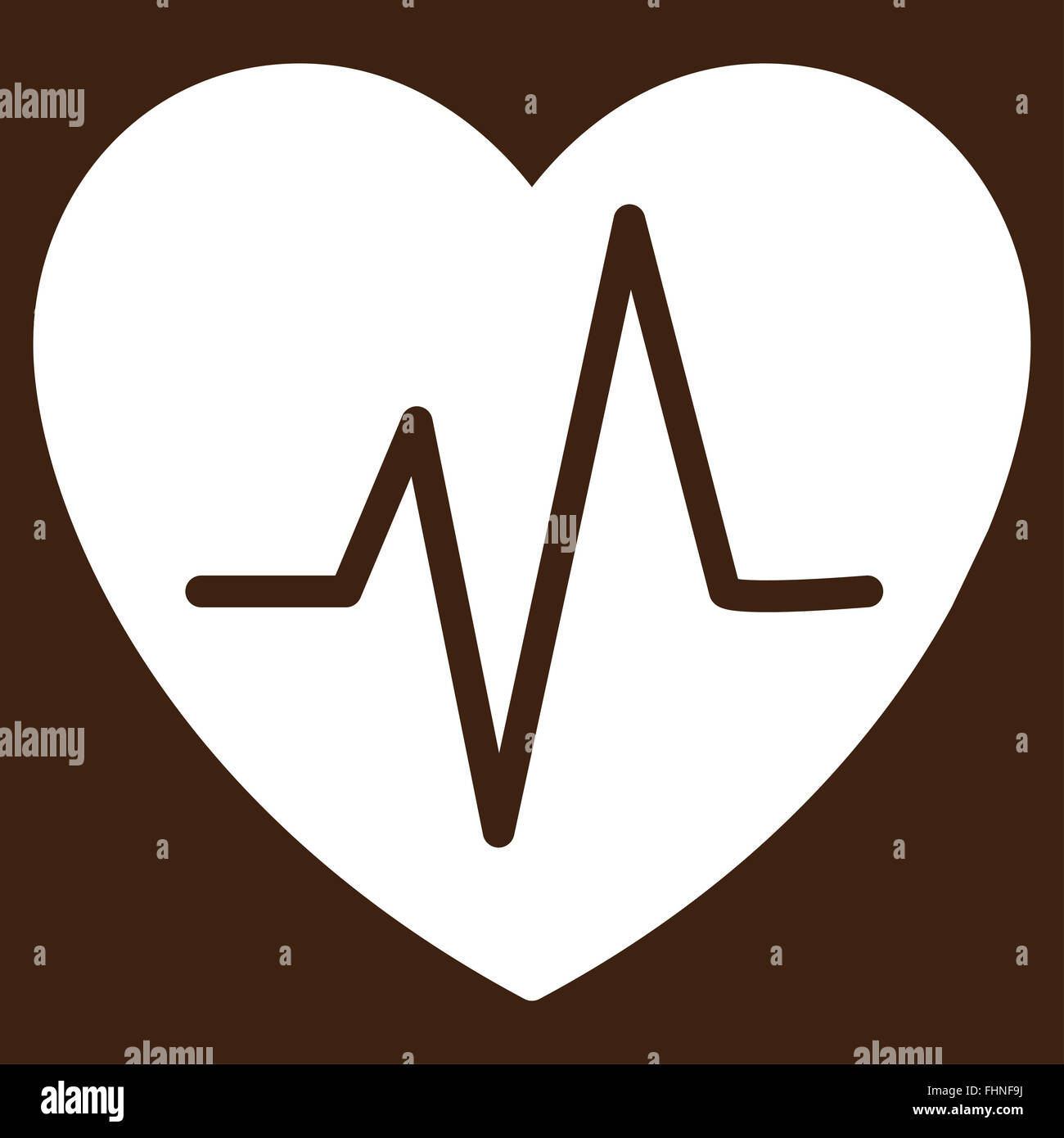 Heart Ekg Icon Stock Photo - Alamy