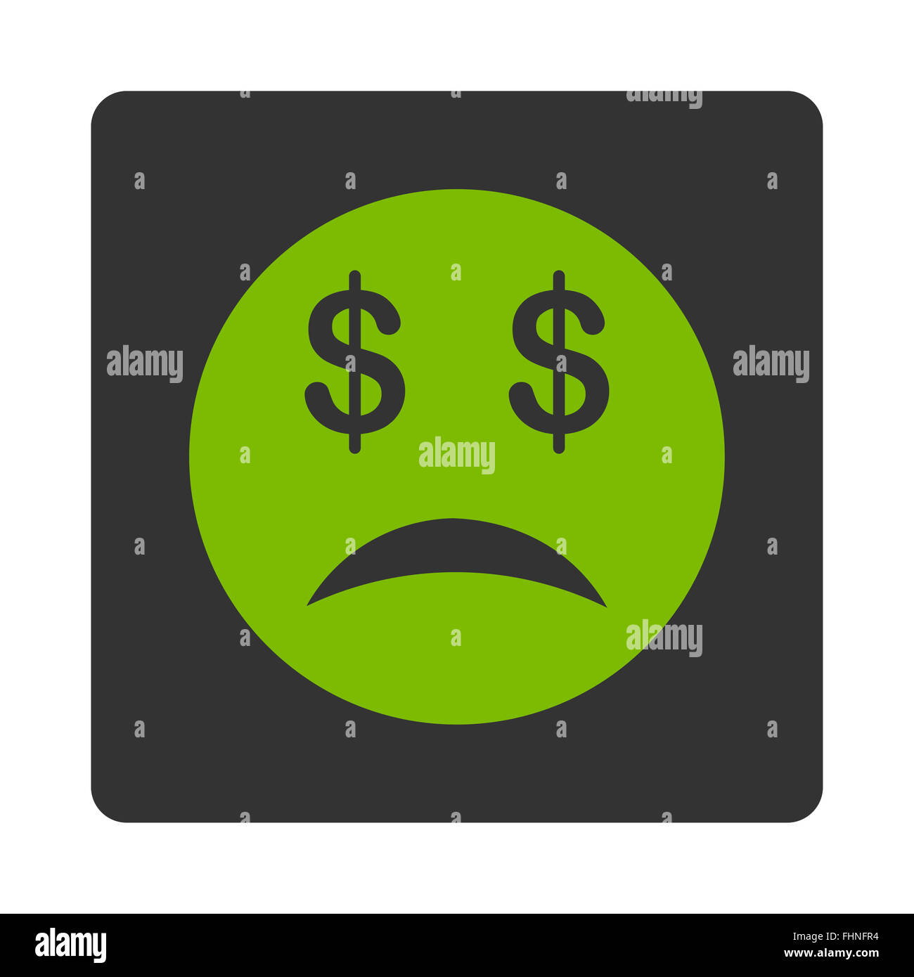 Bankrupt Smiley Icon Stock Photo - Alamy