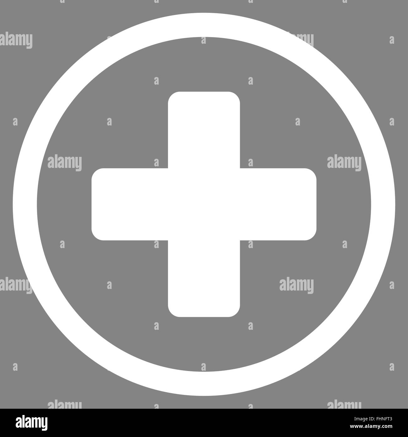 Rounded Plus Icon Stock Photo - Alamy