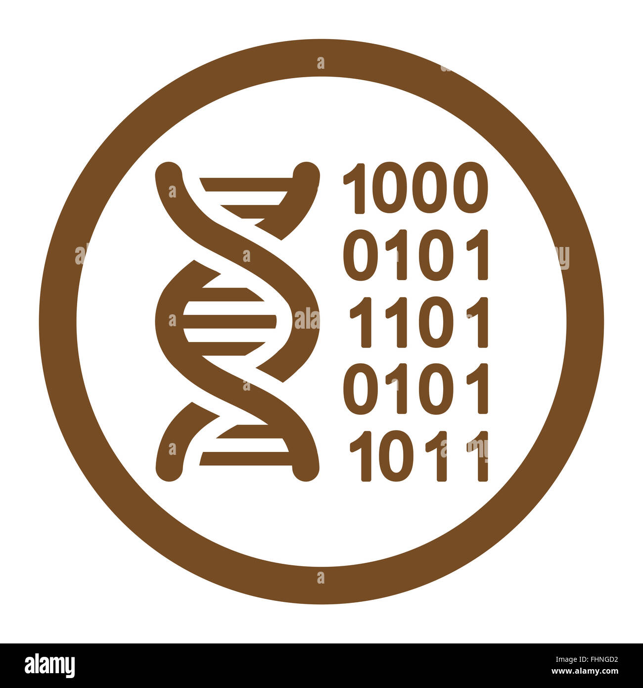 Genetic Code Rounded Vector Icon Stock Photo - Alamy