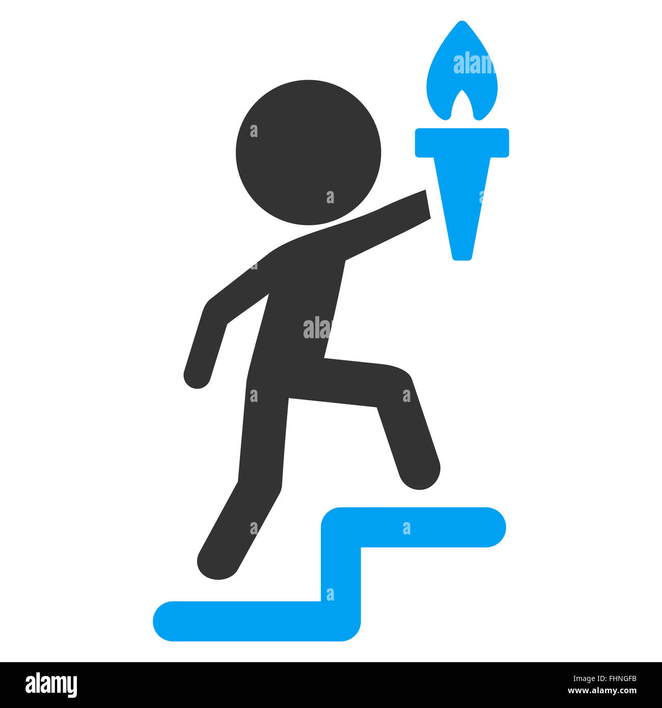 Child Leader Icon Stock Photo - Alamy
