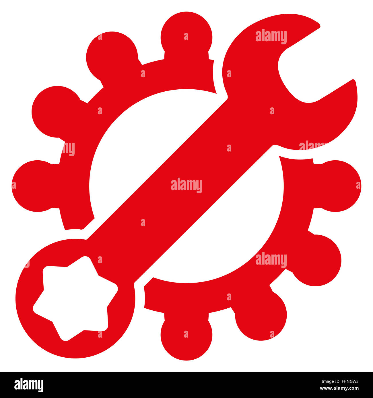 Service Tools Icon Stock Photo - Alamy