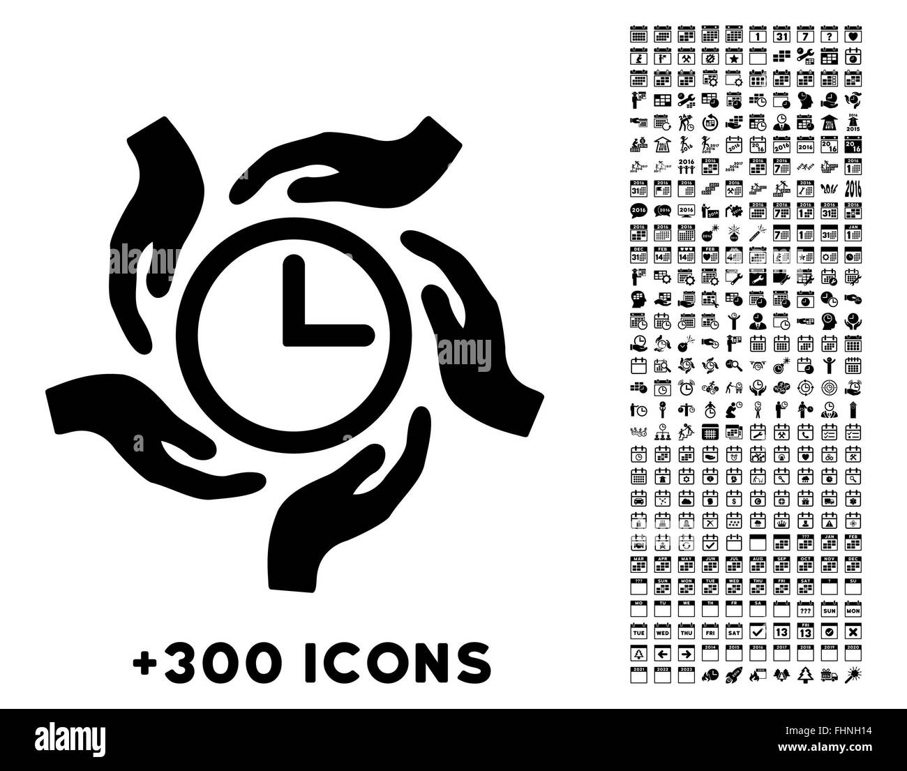 Time Care Icon Stock Photo - Alamy