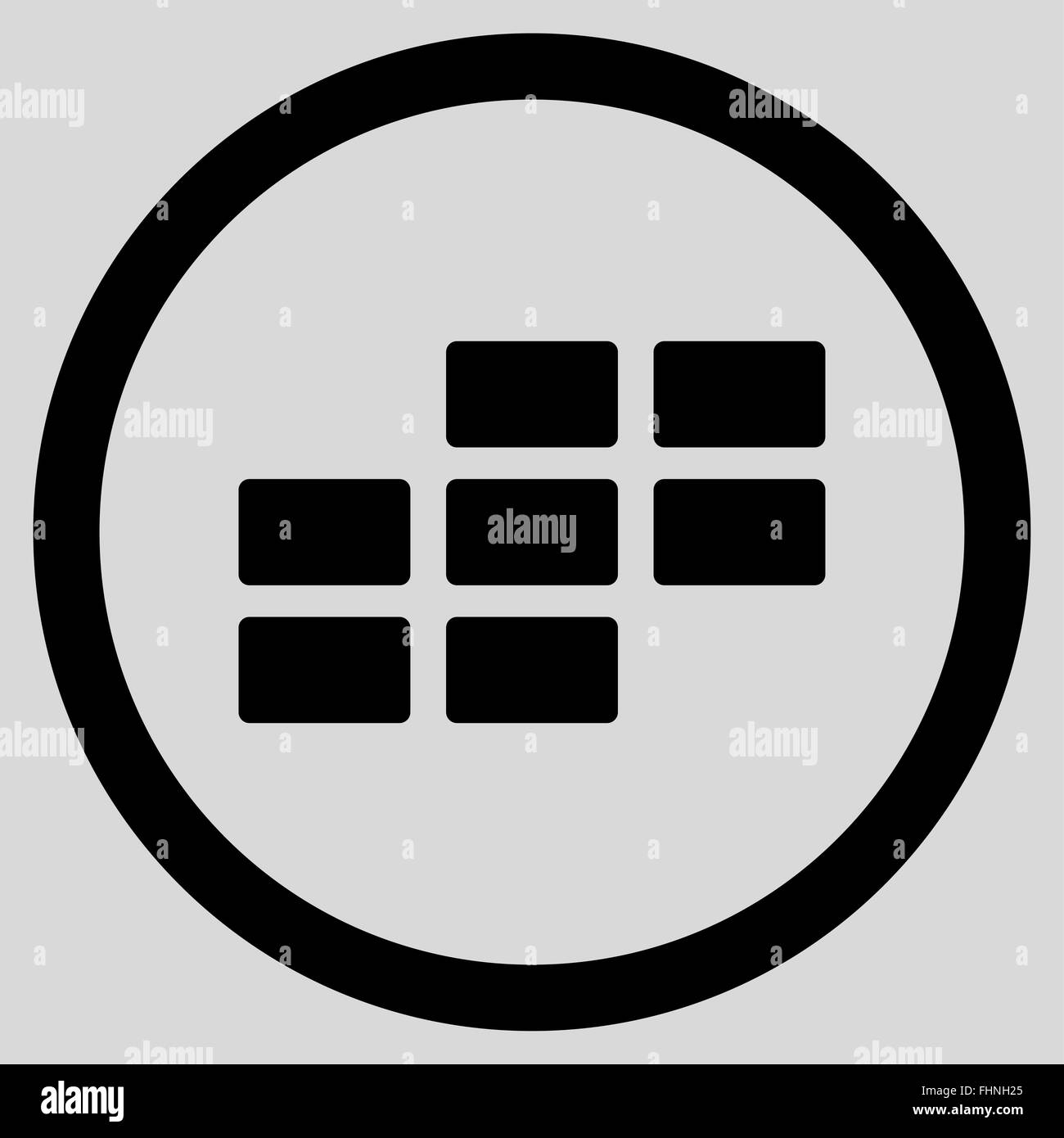 Organizer Grid Icon Stock Photo - Alamy