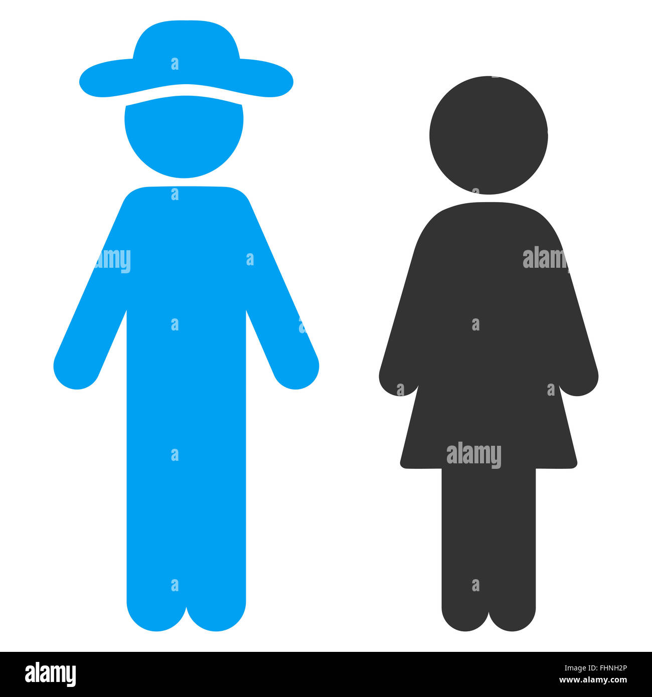 User And Lady Icon Stock Photo - Alamy
