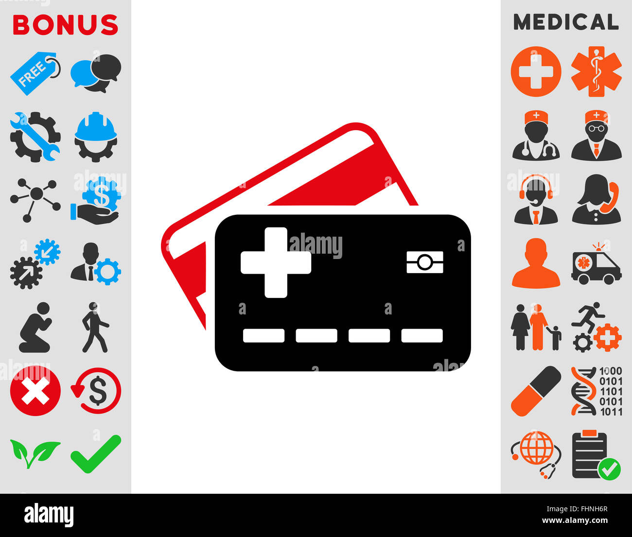 Medical Insurance Cards Icon Stock Photo - Alamy