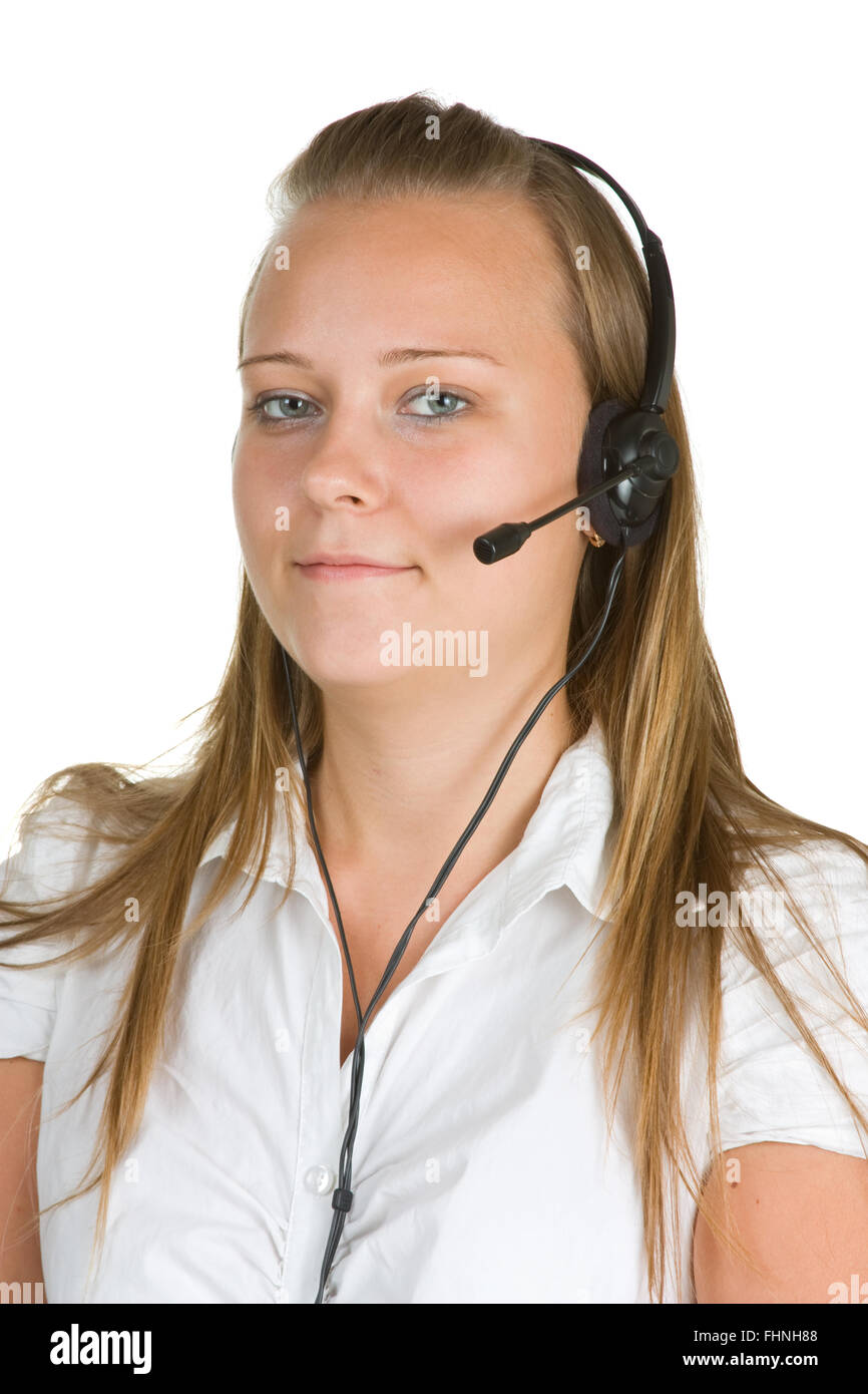 Girl operator hi-res stock photography and images - Alamy