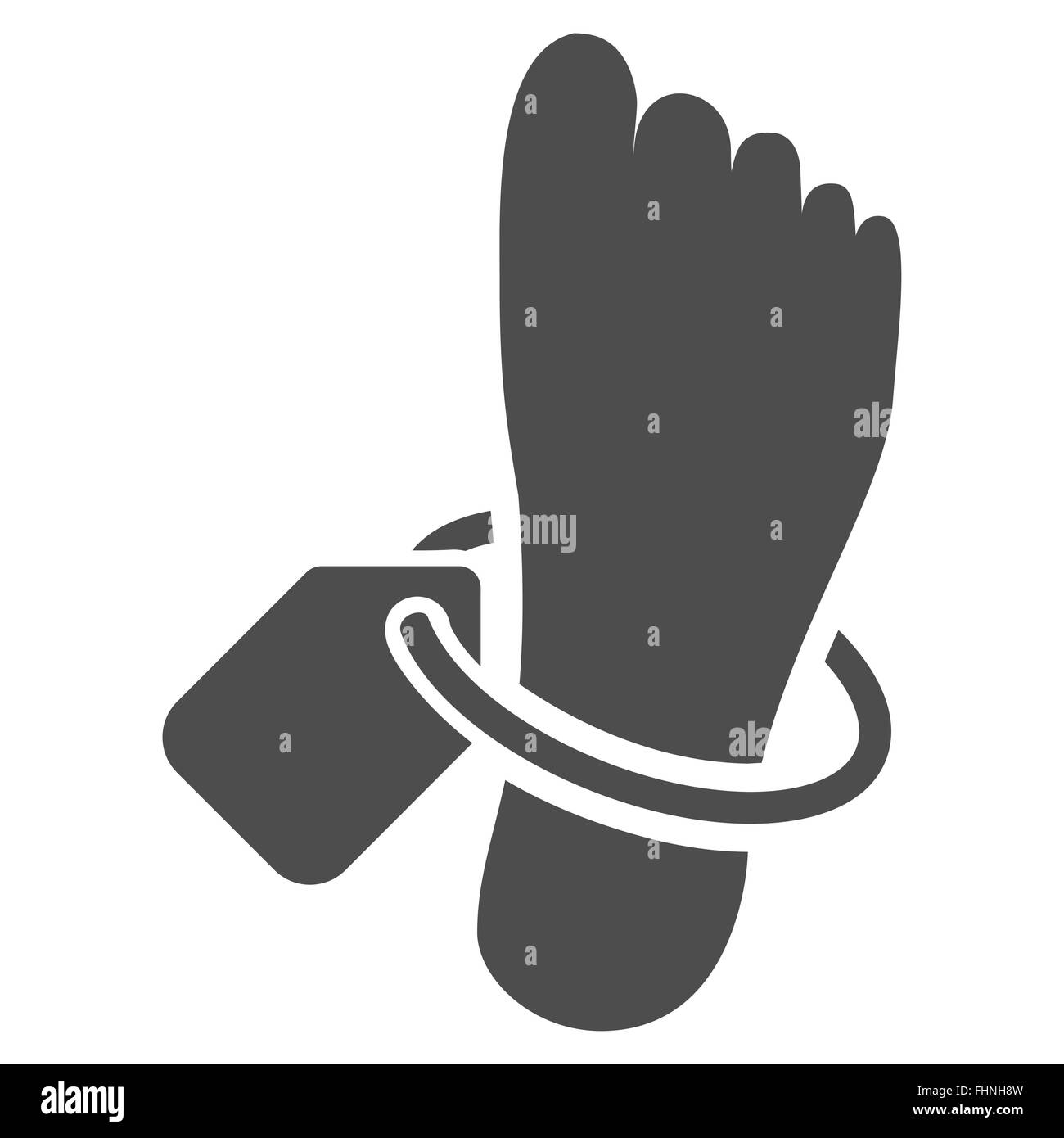 Mortuary Tag Icon Stock Photo - Alamy