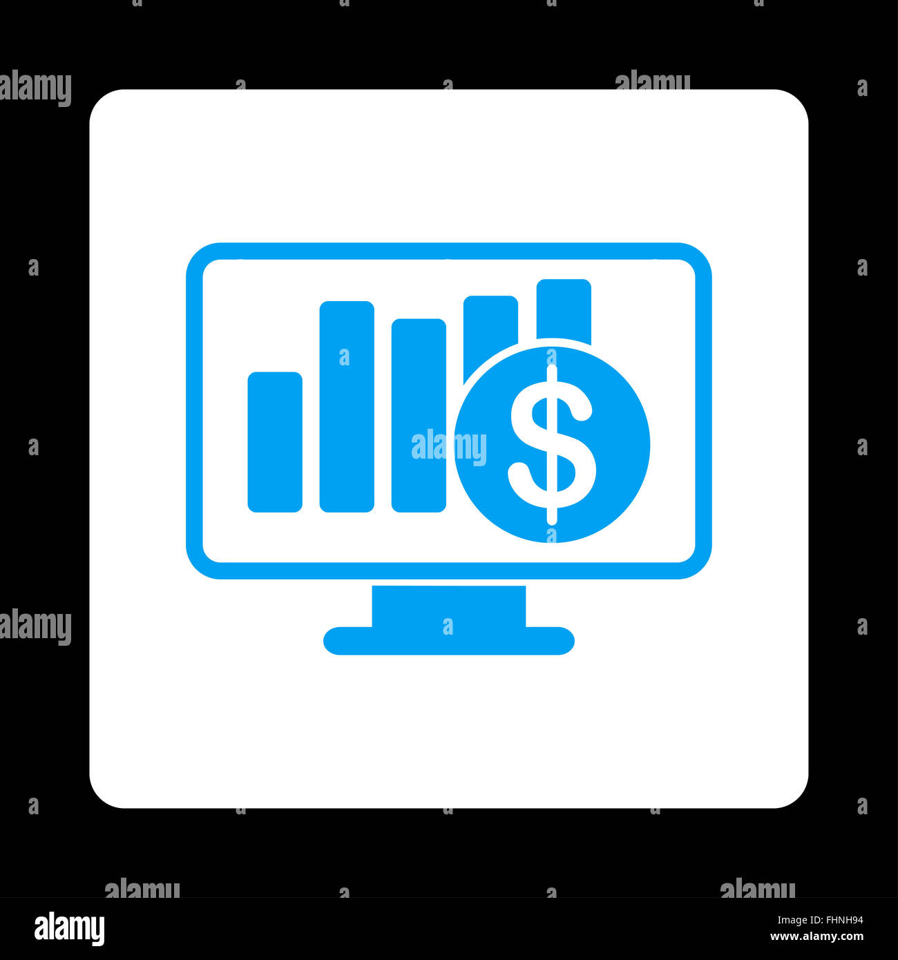 Sales Monitor Icon Stock Photo - Alamy