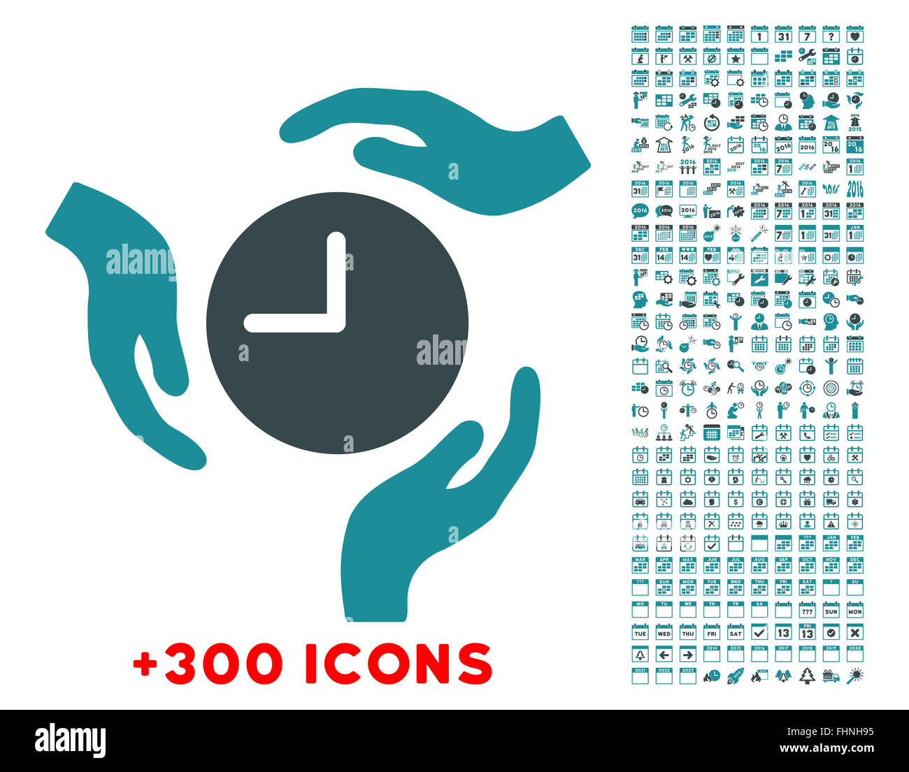 Time Care Icon Stock Photo - Alamy