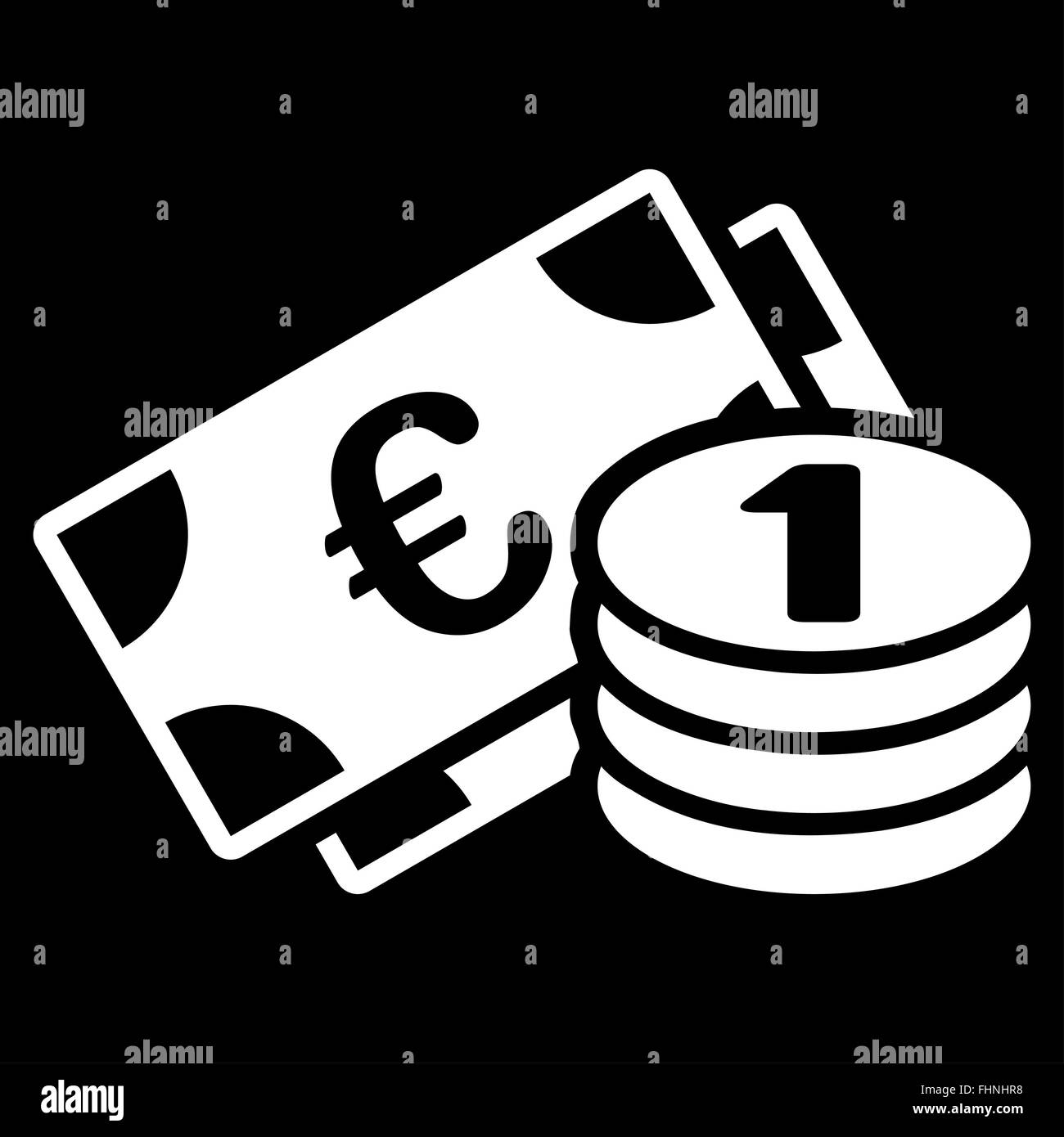 Euro money icon Stock Photo - Alamy