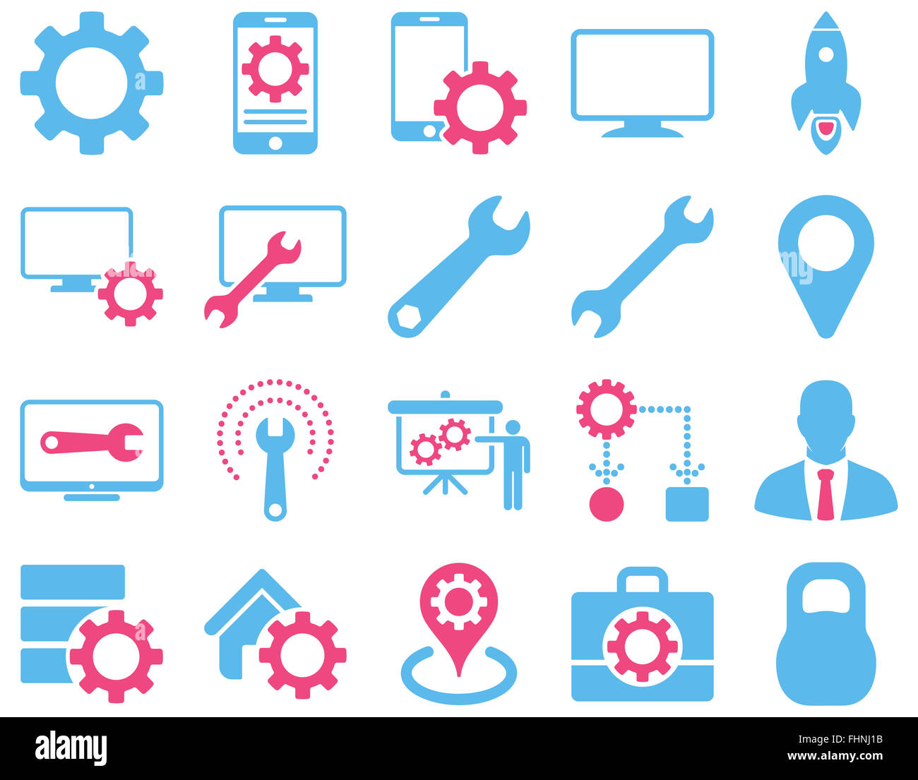 Settings and Tools Icons Stock Photo - Alamy