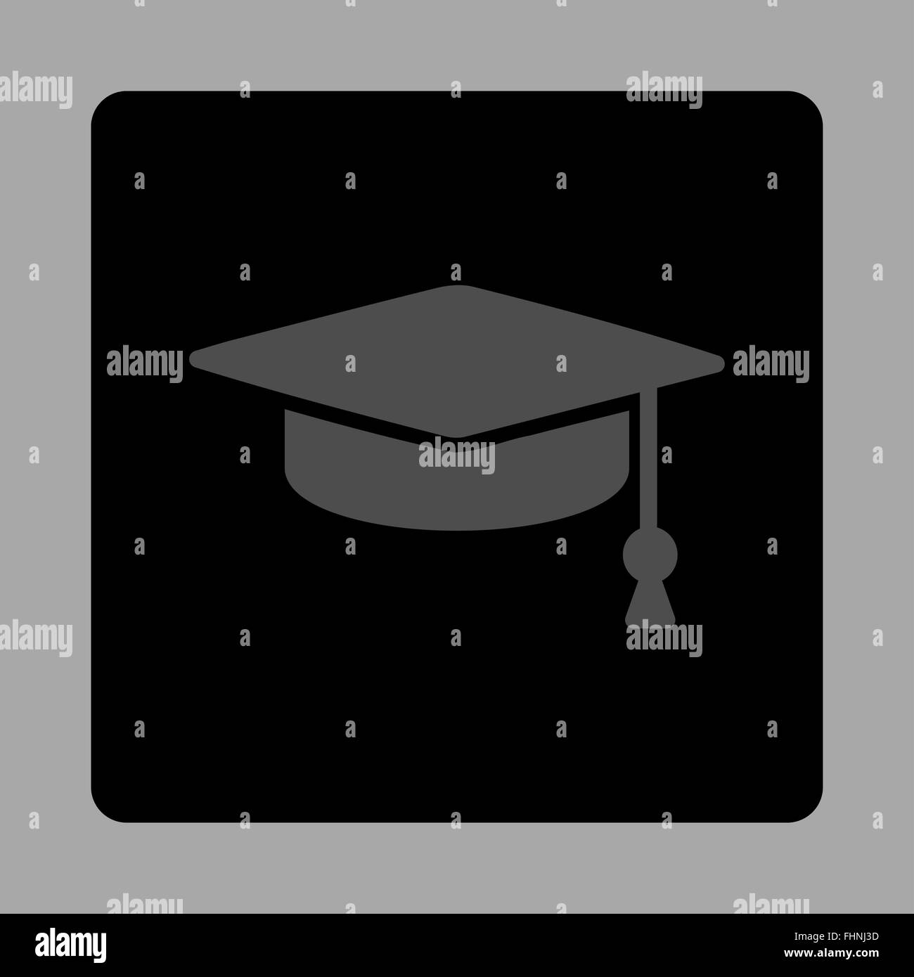 Student graduation cap glyph Black and White Stock Photos & Images - Alamy