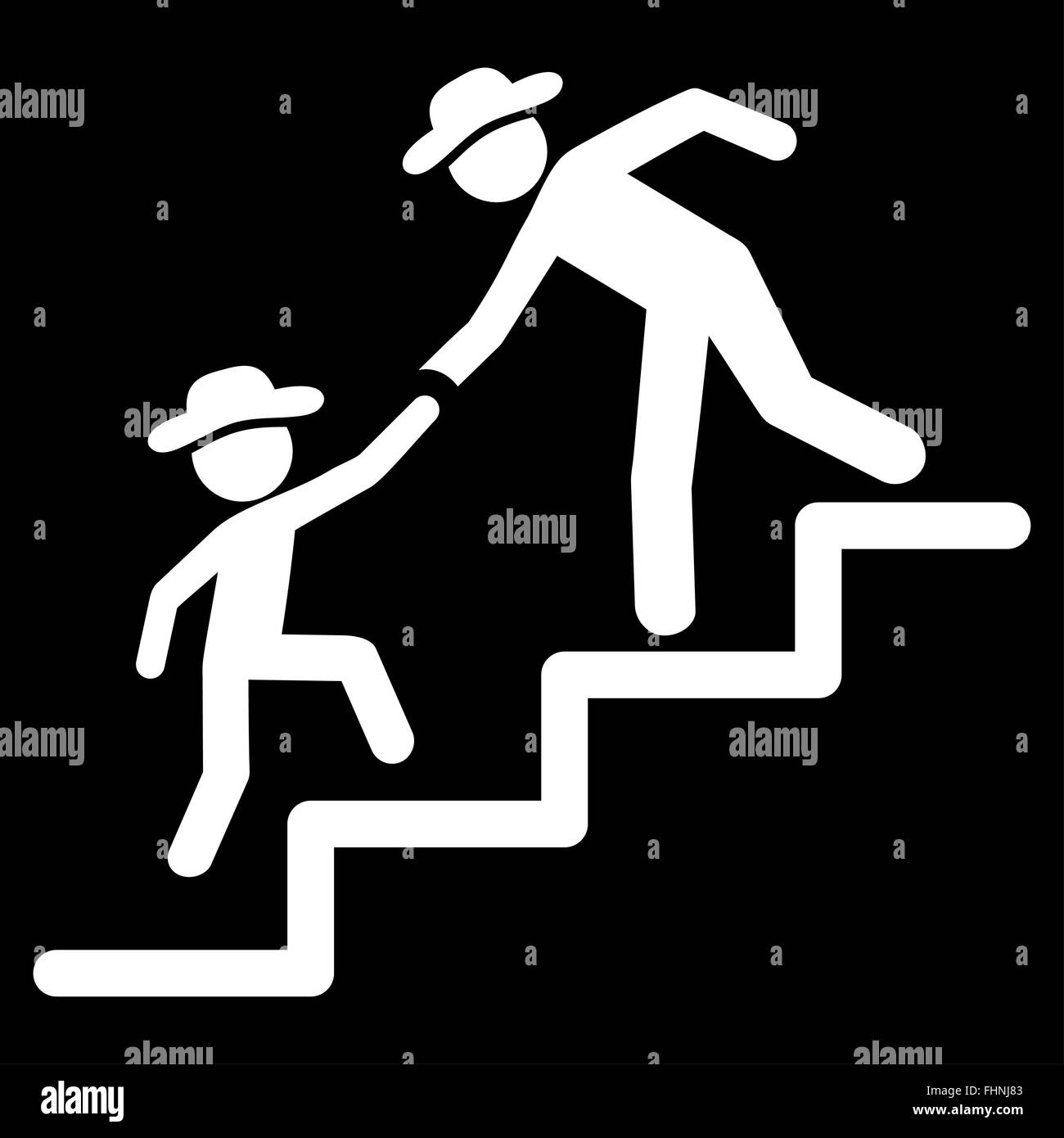 Spy Education Steps Icon Stock Photo - Alamy