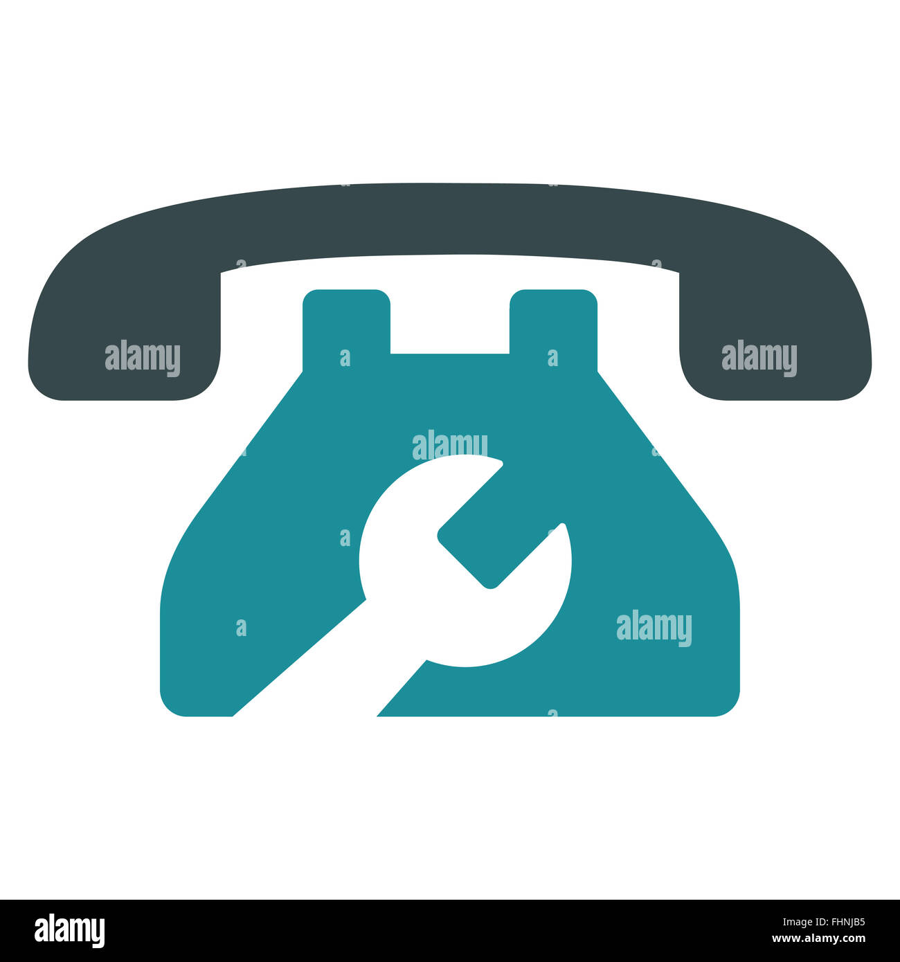 Service Phone Icon Stock Photo - Alamy
