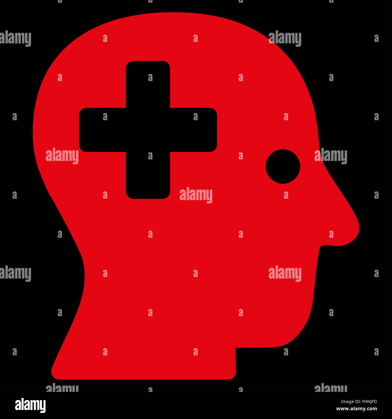 Plus Head Icon Stock Photo - Alamy
