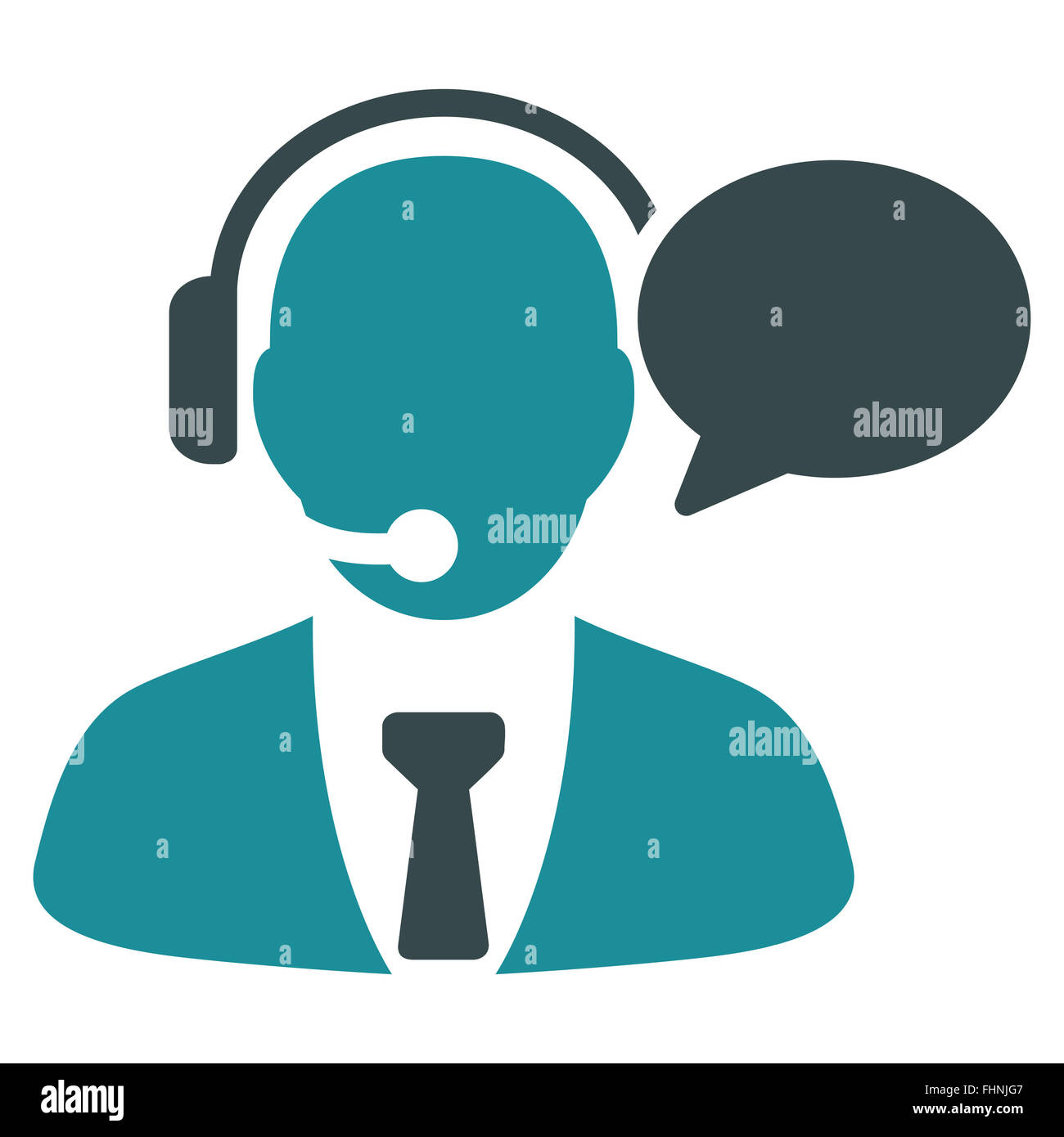 Support Manager Message Icon Stock Photo - Alamy