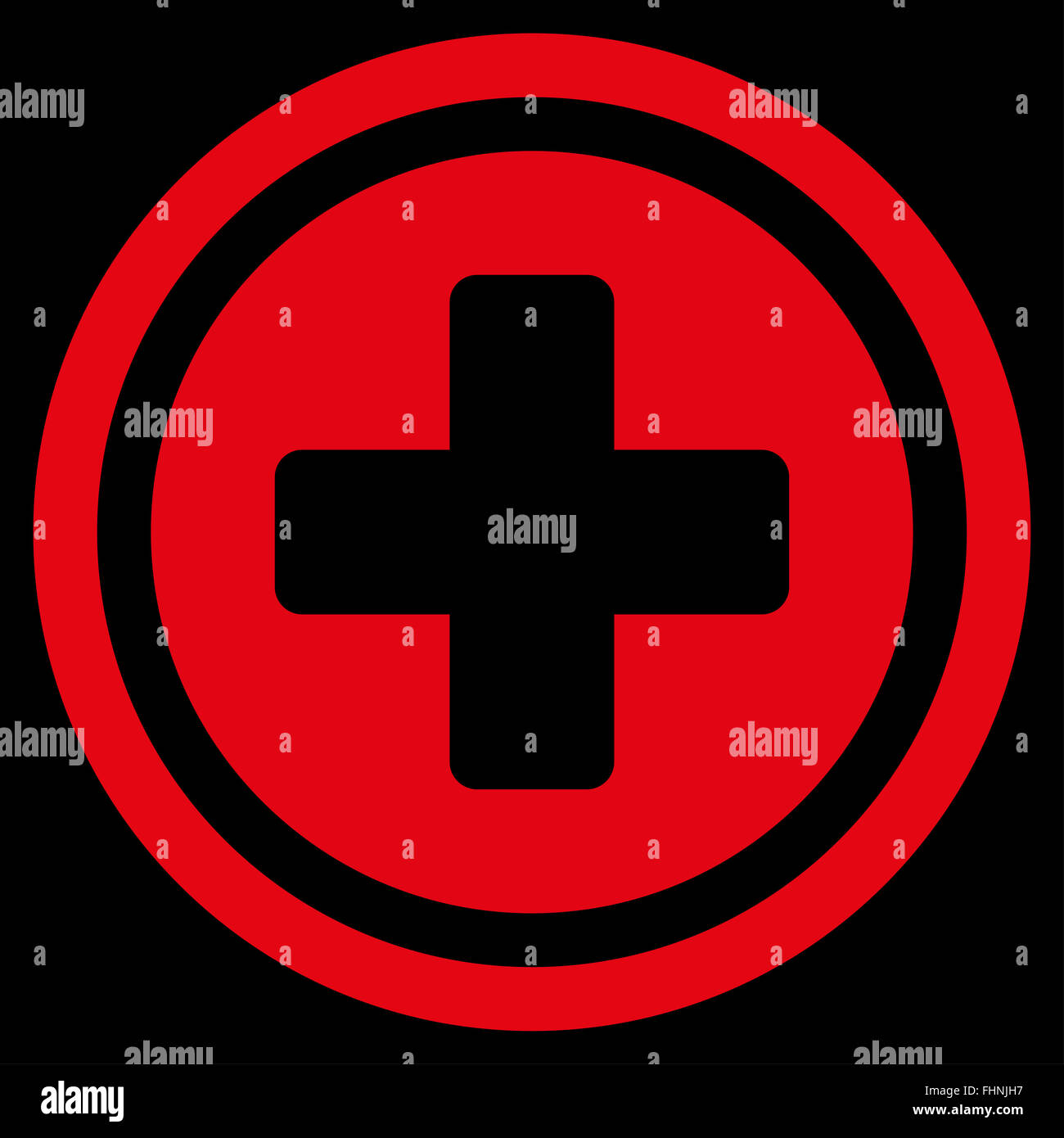 Rounded Cross Icon Stock Photo - Alamy