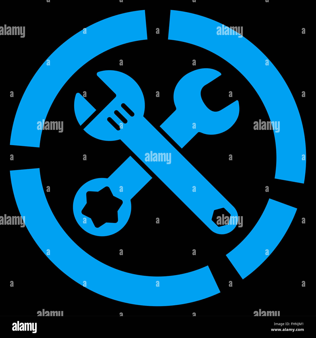 Tools Diagram Icon Stock Photo - Alamy