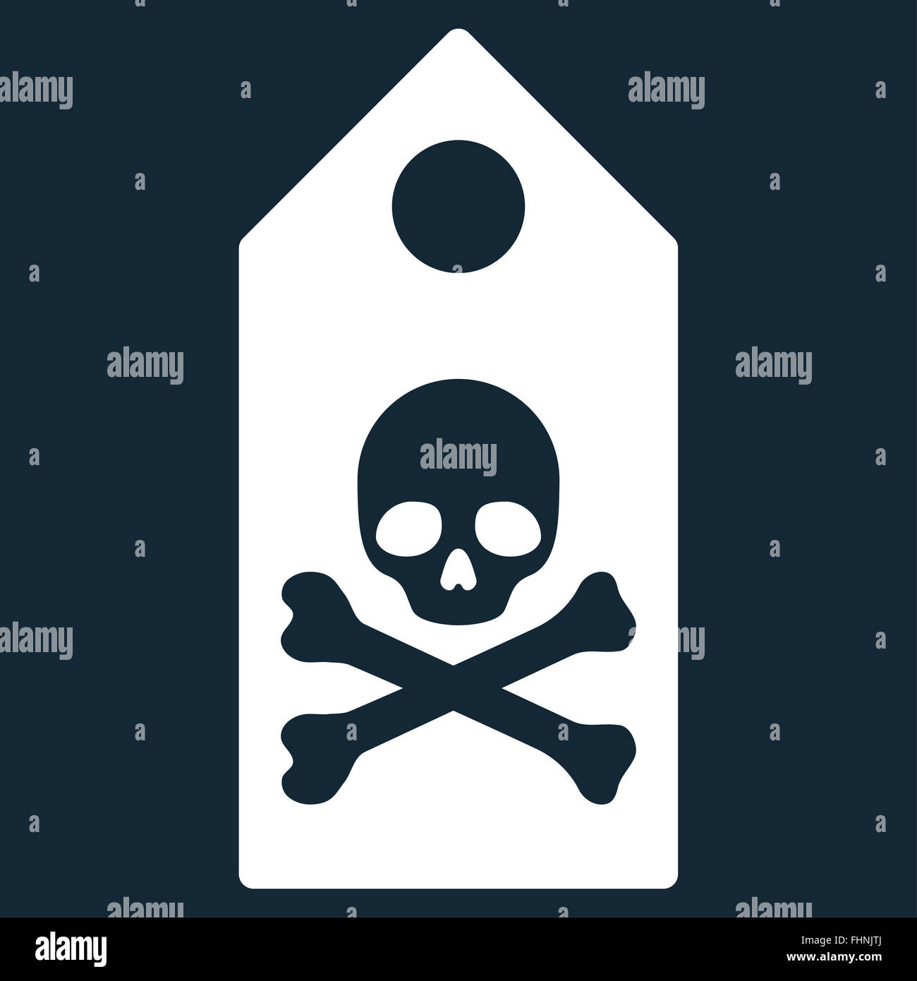 Death Mark Flat Icon Stock Photo - Alamy
