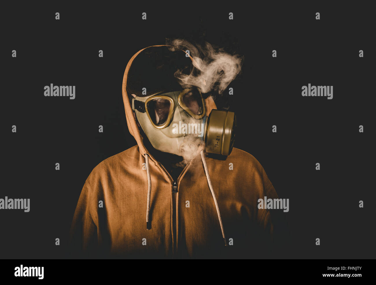 Portrait man smoking mask hi-res stock photography and images - Alamy