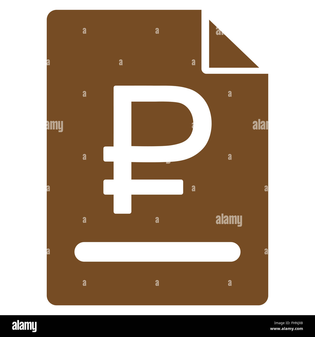 Rouble Bill Icon Stock Photo - Alamy