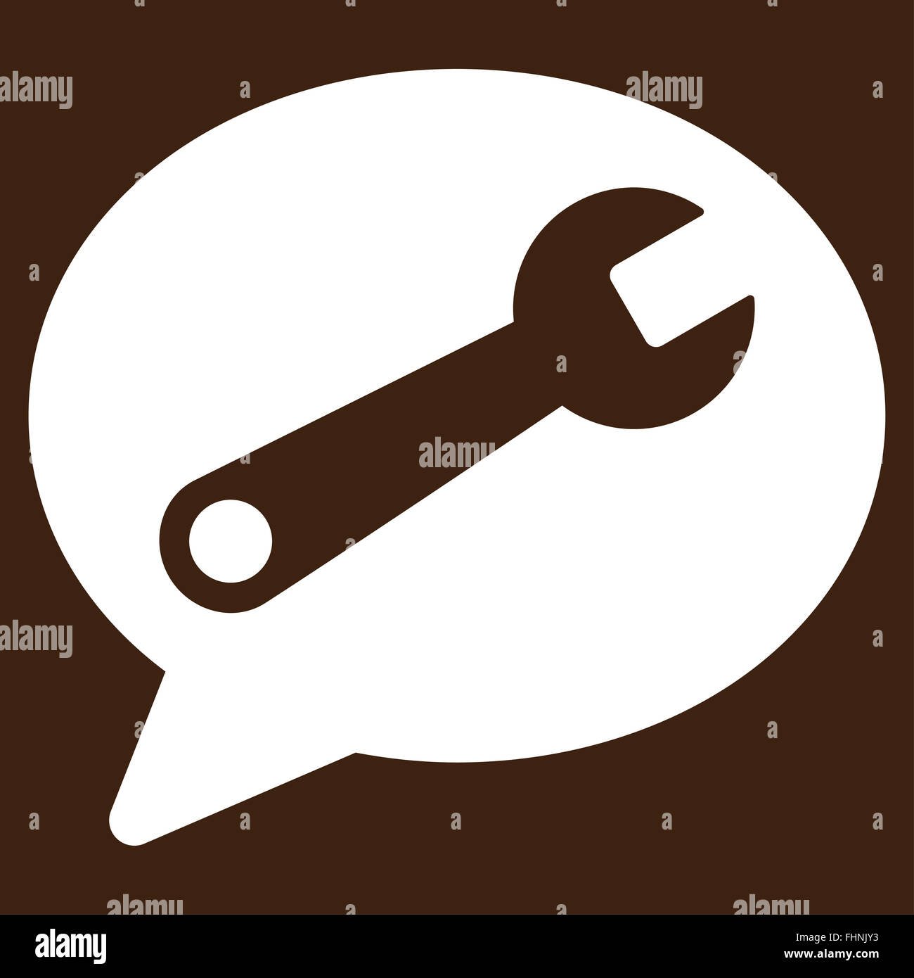 Service Message Icon Stock Photo - Alamy