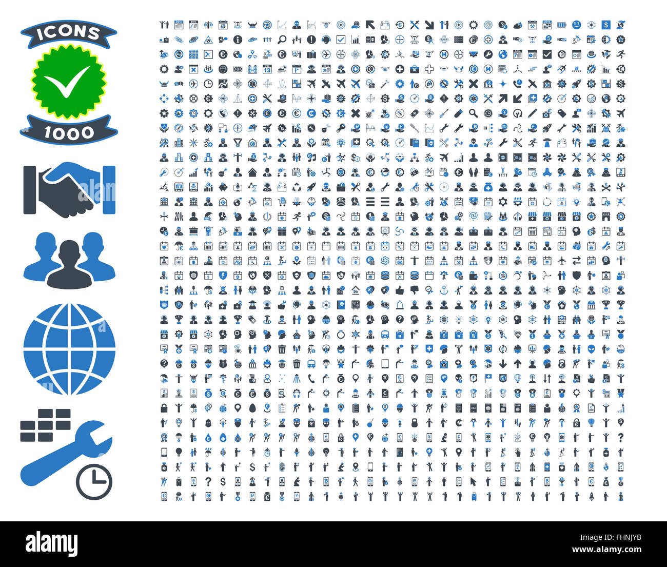 Collection of 1000 flat vector icons Stock Photo - Alamy