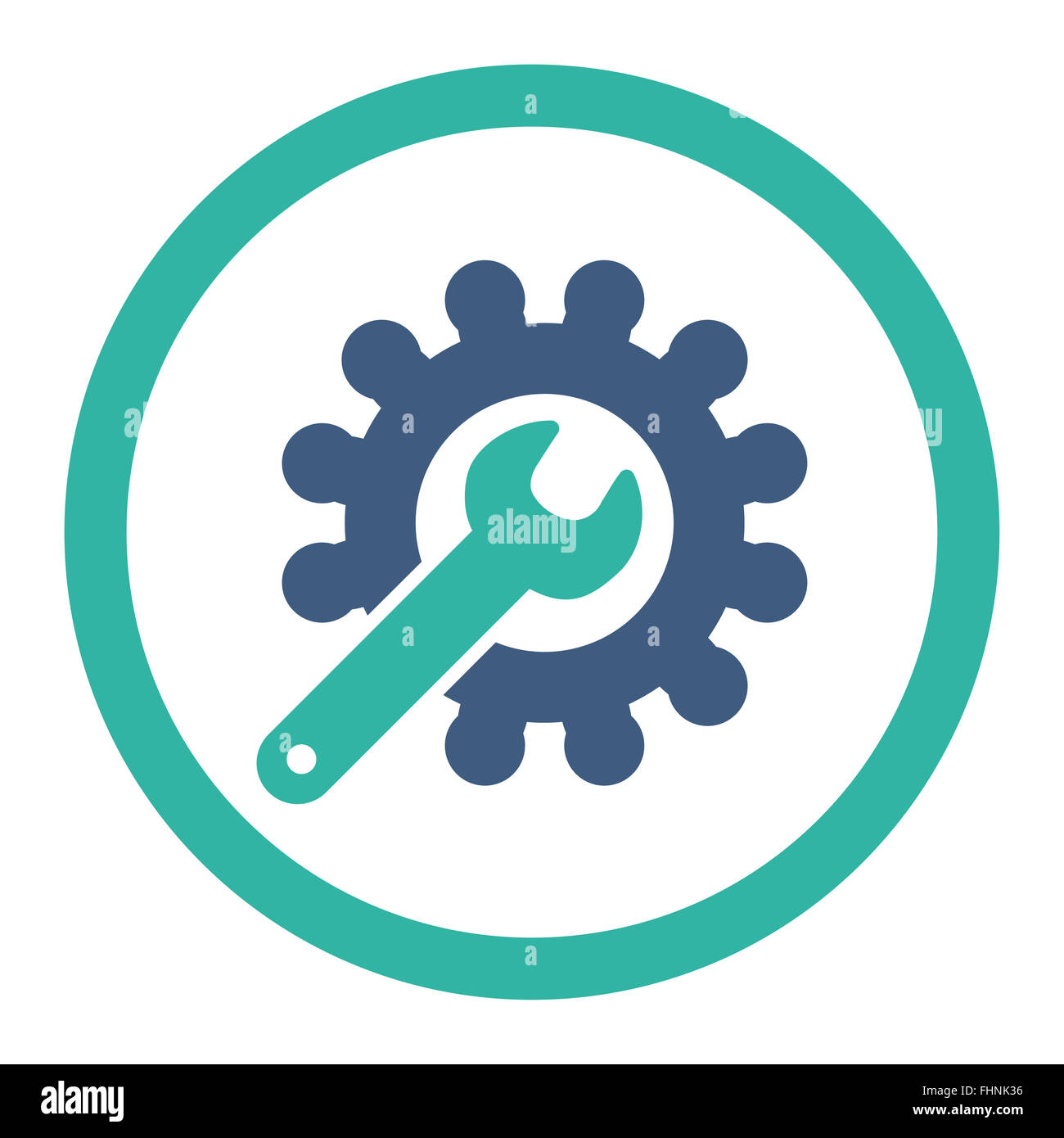 Customization flat cobalt and cyan colors rounded vector icon Stock Photo - Alamy