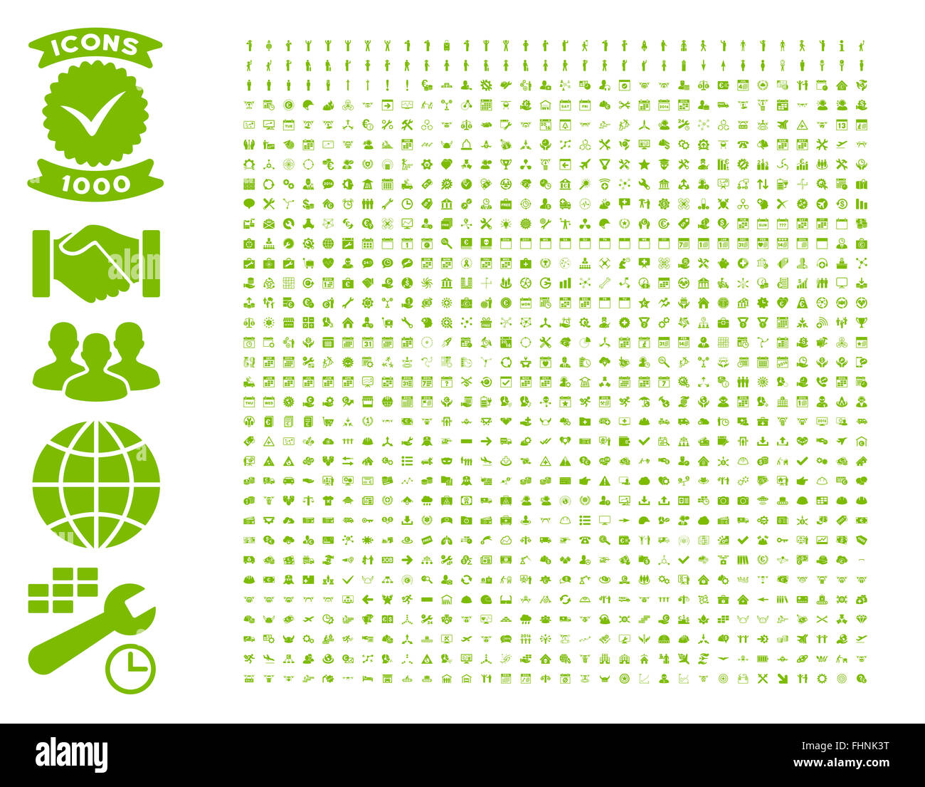 Collection Of 1000 Flat Vector Icons Stock Photo - Alamy