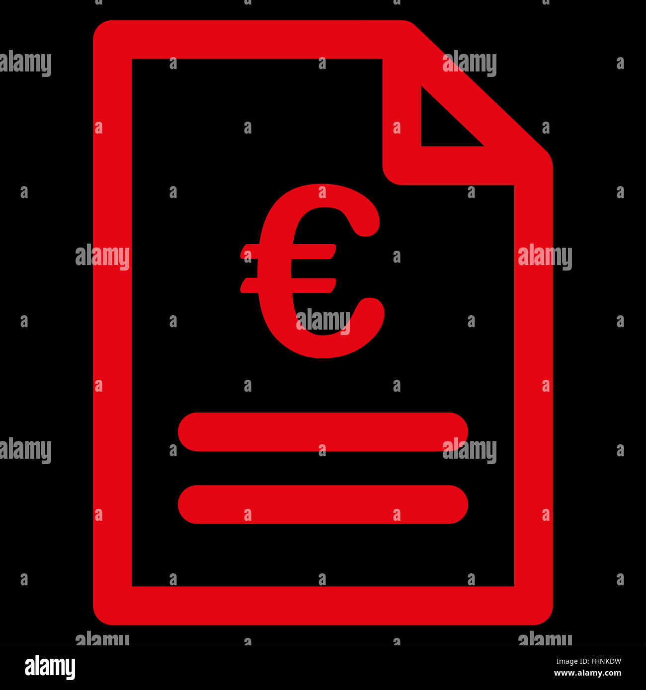 Euro invoice icon hi-res stock photography and images - Alamy