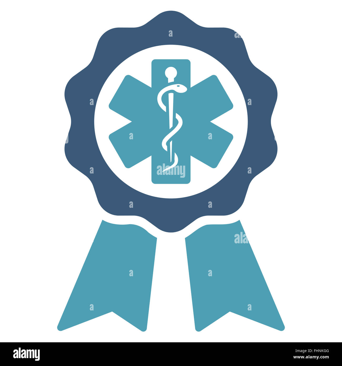 Medical Seal Icon Stock Photo - Alamy