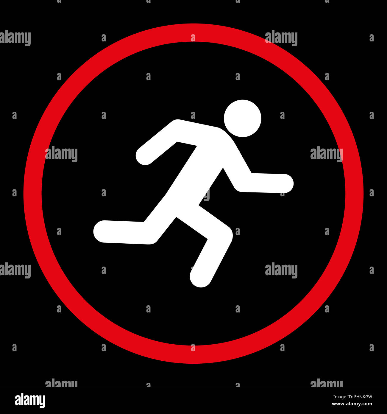 Running man icon Stock Photo - Alamy