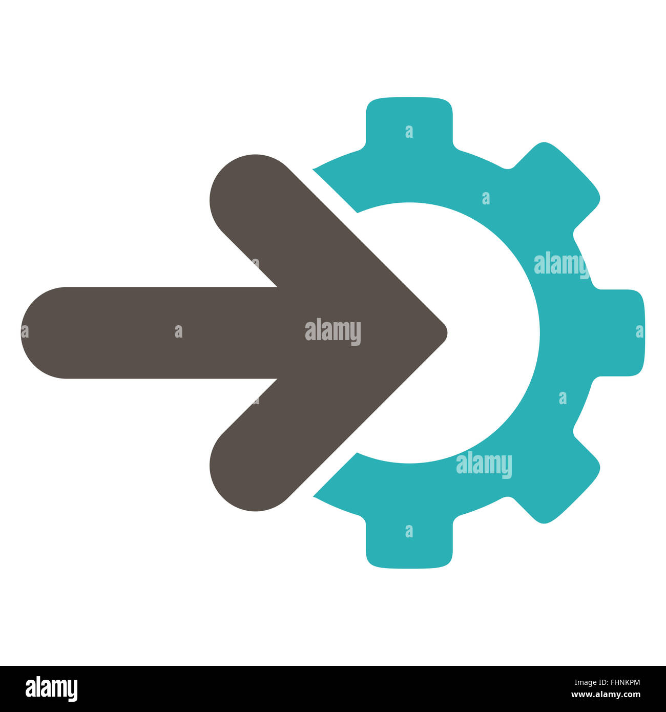 Integration Flat Icon Stock Photo - Alamy