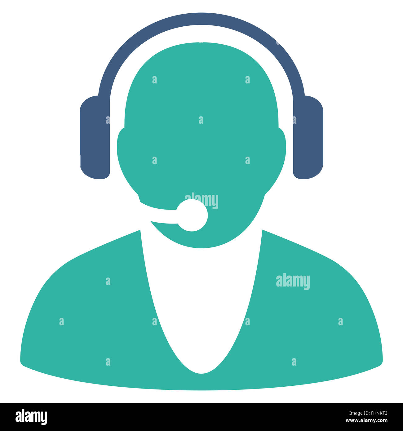Operator Flat Icon Stock Photo - Alamy