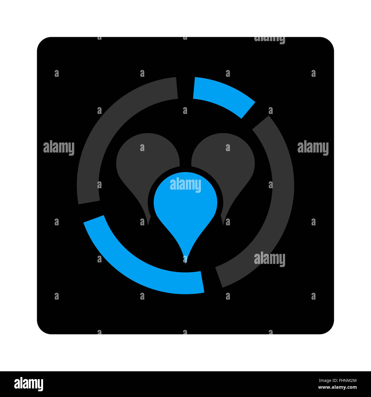 Geo diagram icon Stock Photo - Alamy