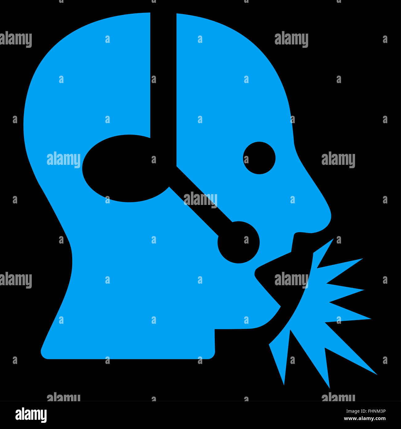 Operator Speech Icon Stock Photo - Alamy