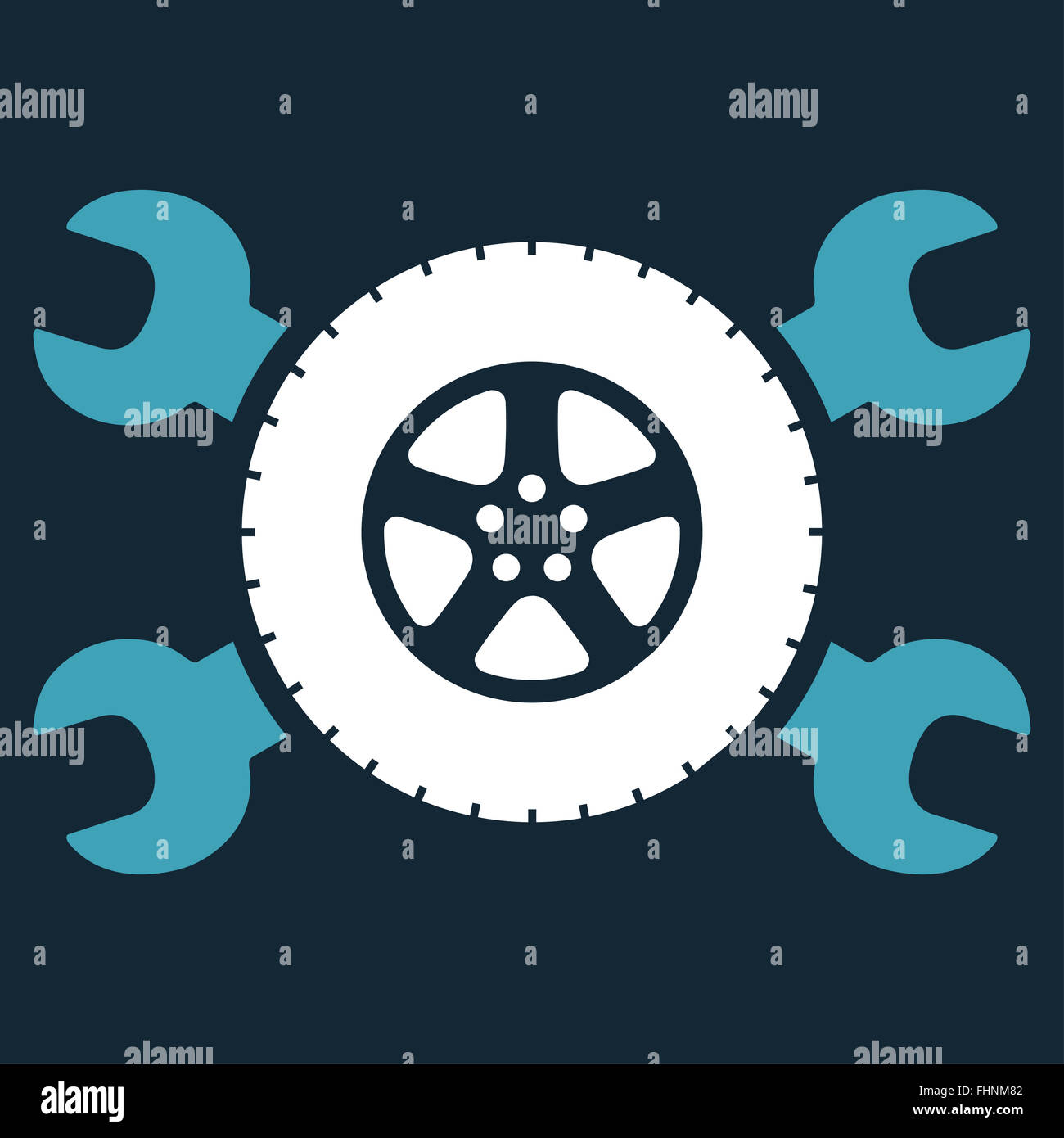 Tire Service Icon Stock Photo - Alamy