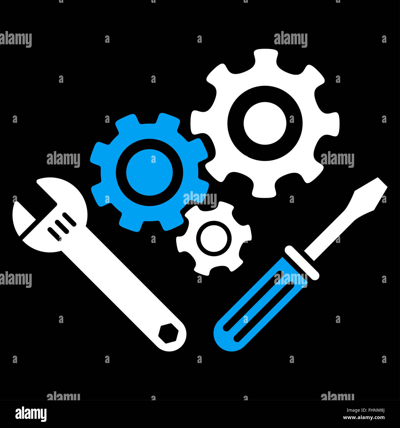 Mechanics Tools Icon Stock Photo - Alamy