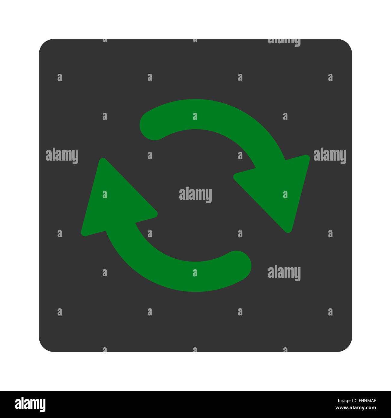 Refresh flat green and gray colors rounded button Stock Photo - Alamy