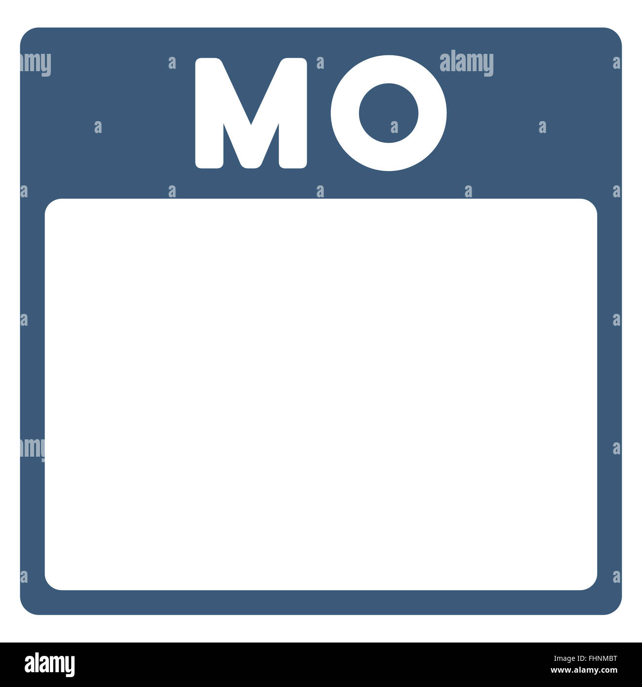 Monday Flat Icon Stock Photo - Alamy