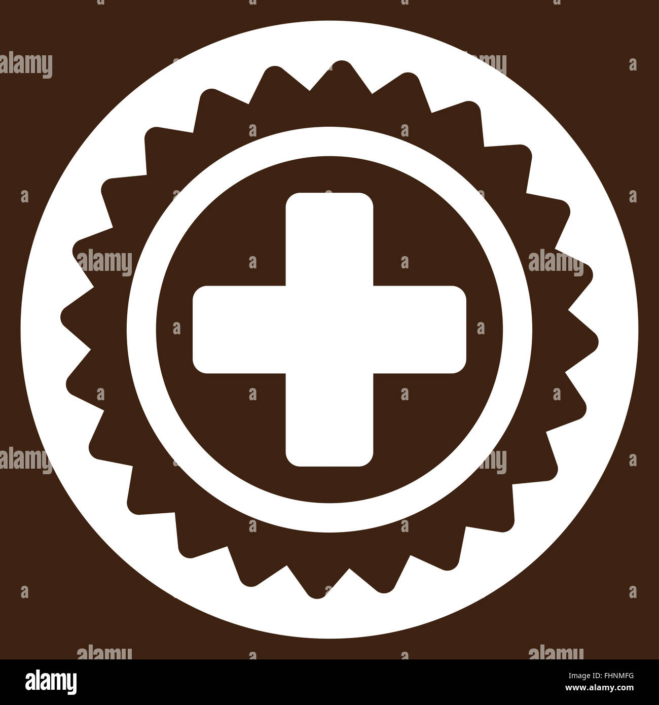 Medical Stamp Icon Stock Photo - Alamy