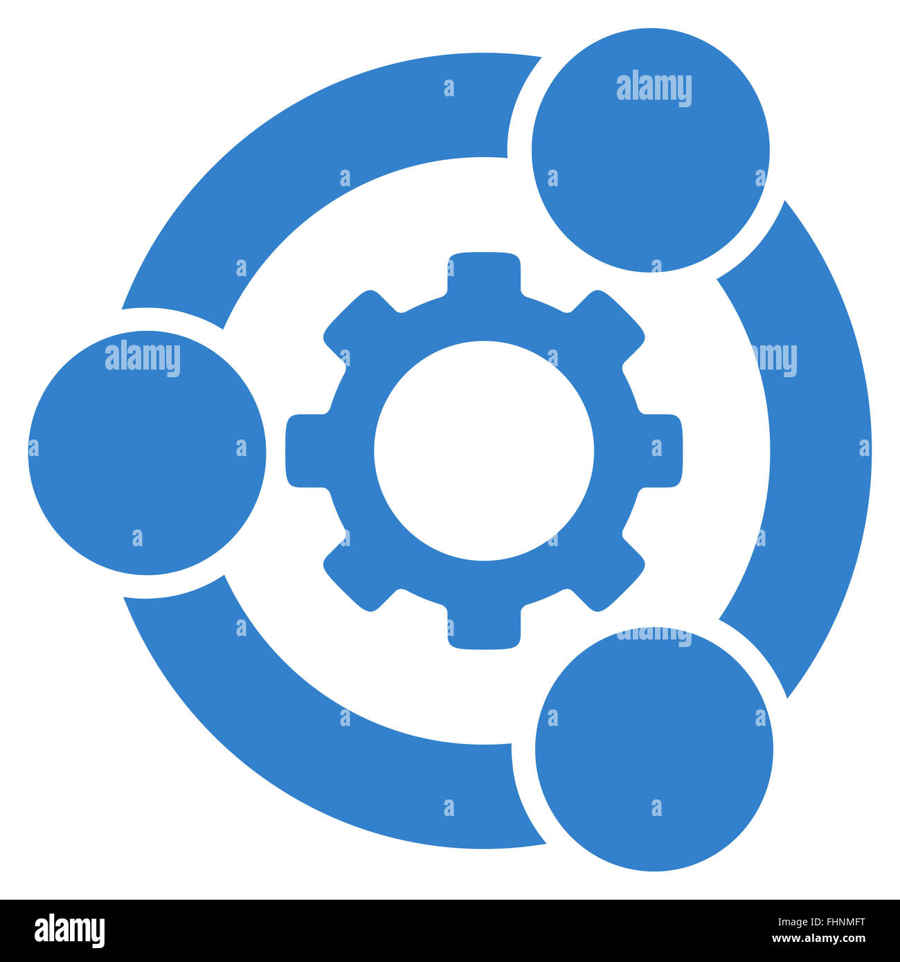 Teamwork Flat Icon Stock Photo - Alamy