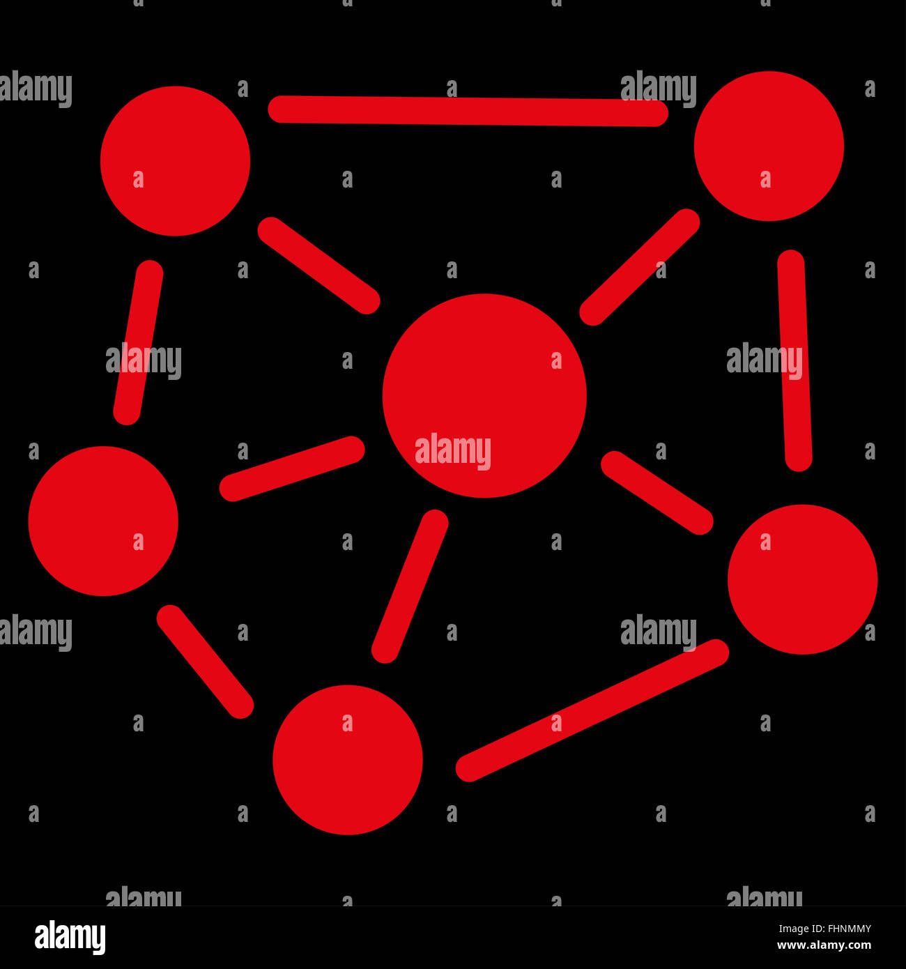 Social Graph icon Stock Photo - Alamy