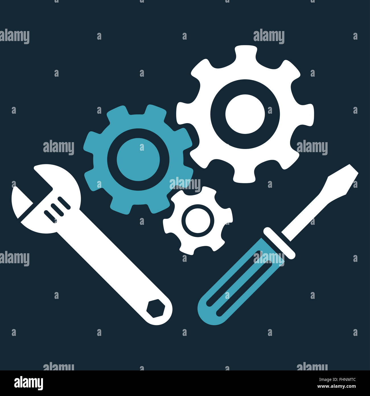 Mechanics Tools Icon Stock Photo - Alamy