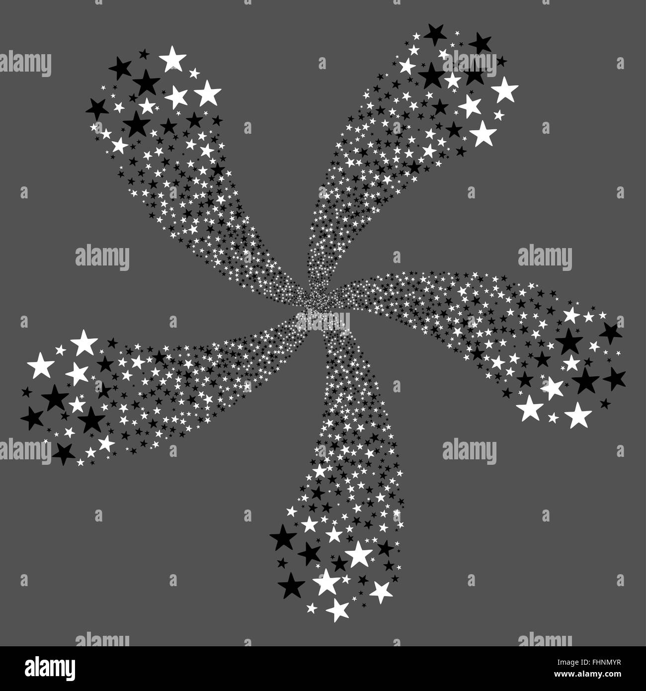 Star Salute Flower With Five Petals Stock Photo - Alamy