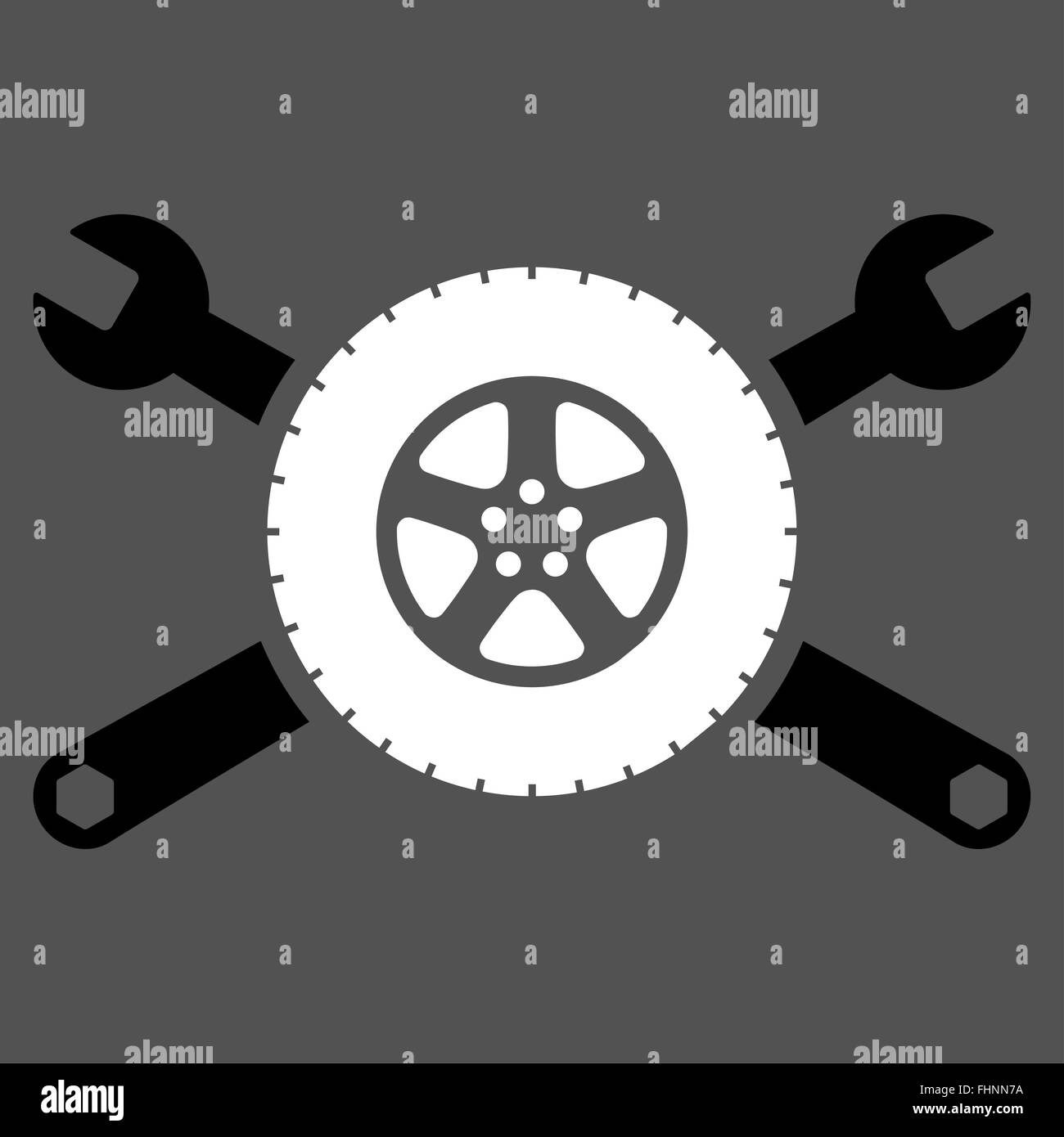 Tire Service Icon Stock Photo - Alamy