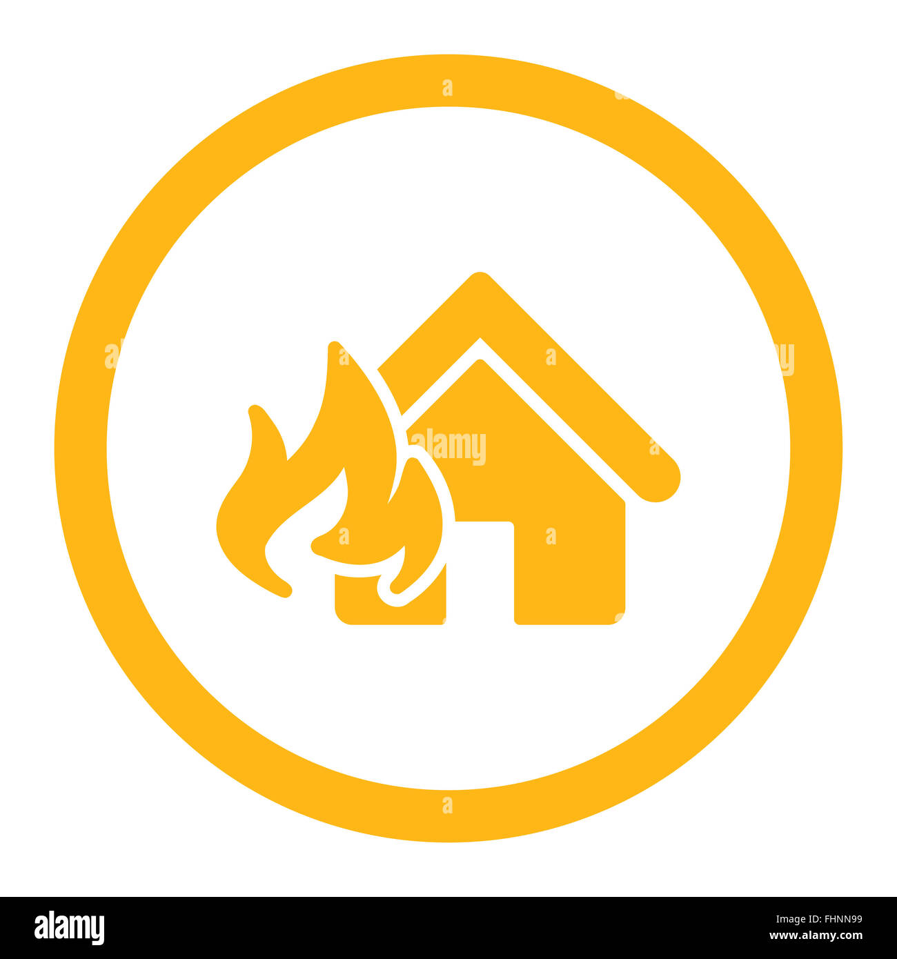 Fire Damage icon Stock Photo - Alamy