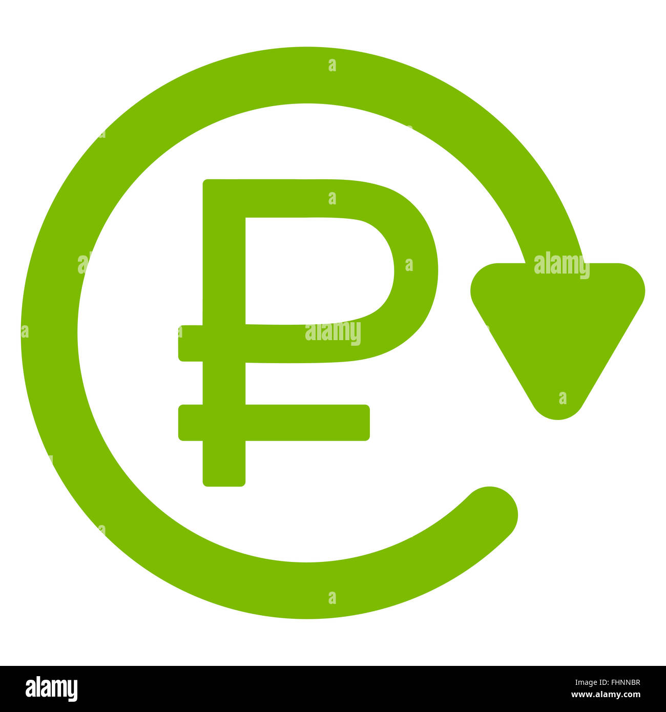 Rouble Recurring Payment Icon Stock Photo - Alamy